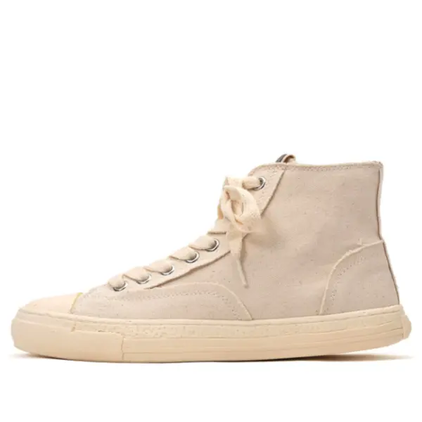 Mihara Yasuhiro Past Sole Canvas High-top Sneakers - White