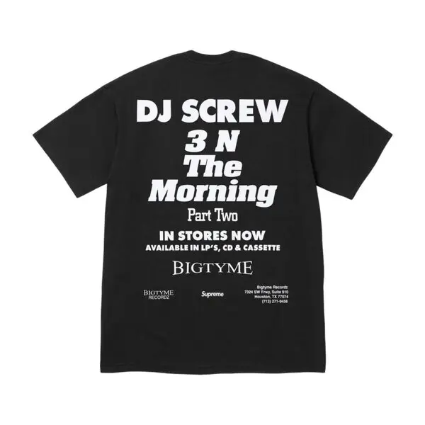Supreme X Dj Screw Ss26 Suc T-shirt - Black