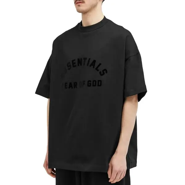 Fear Of God Ss24 Spring Printed Logo T-shirt 'jet