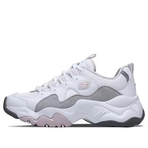 Sketchers D'lites 3.0 Low-top Athletic Sneakers - White/grey