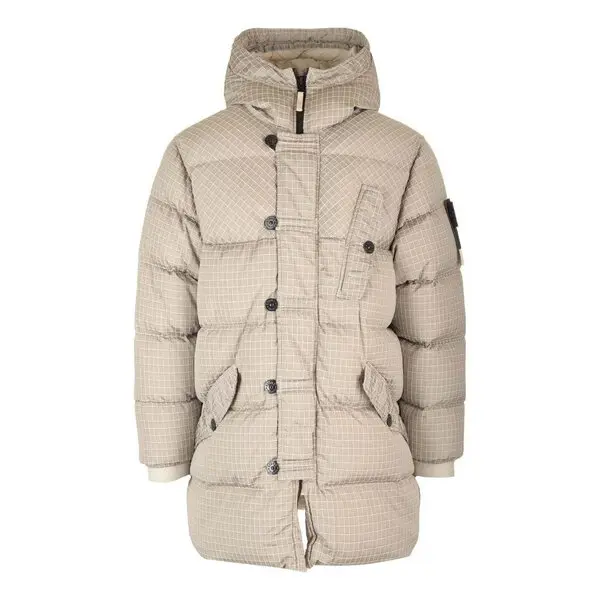 Stone Island Logo-patch Down Jacket