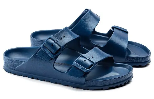 BIRKENSTOCK Eva Series Slides With Buckle Detail - Blue