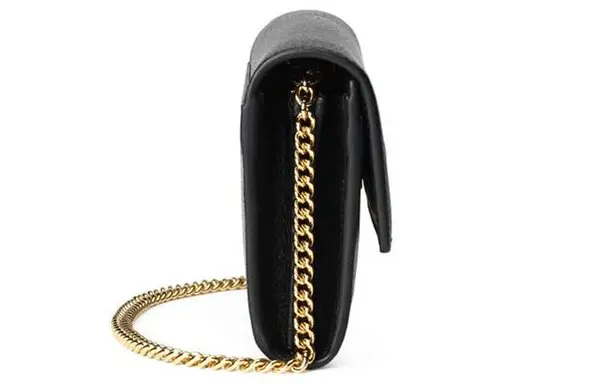 Gucci Gg Marmont Chain Wallet 'beige Ebony