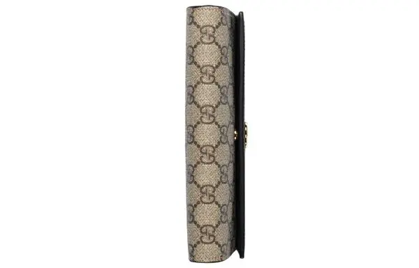 Gucci Gg Marmont Chain Wallet 'beige Ebony