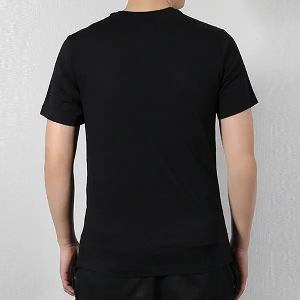 Nike Shoe Printing Round Neck Casual Sports Short Sleeve - Black