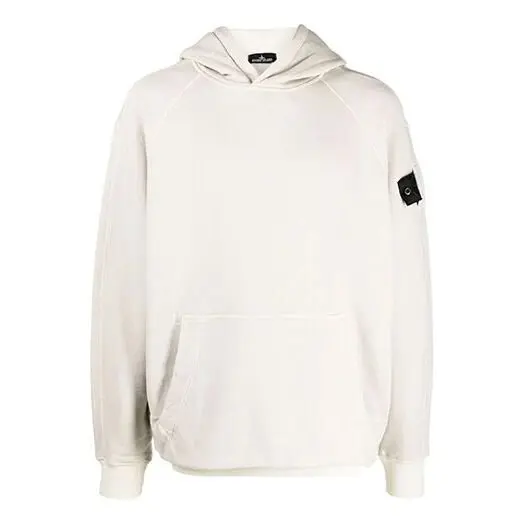 Stone Island Popover Hoodie - Pearl Grey