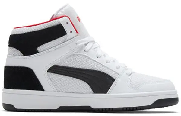 PUMA Rebound Layup Mesh High Top Sneakers - White/black