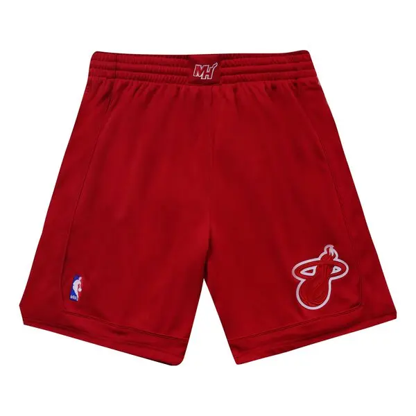 Mitchell & Ness X Nba Miami Heat 2012-13 Christmas Day Basketball Shorts - Red