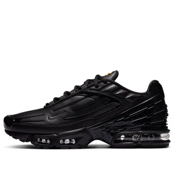 Nike Max Plus 3 Leather "triple " Sneakers - Black
