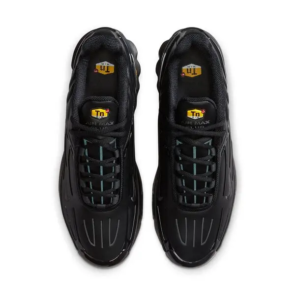 Nike Max Plus 3 Leather "triple " Sneakers - Black