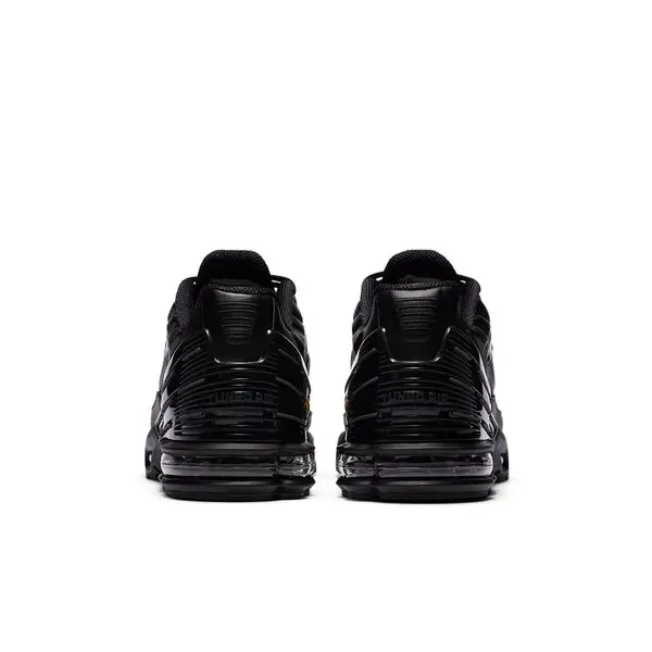 Nike Max Plus 3 Leather "triple " Sneakers - Black