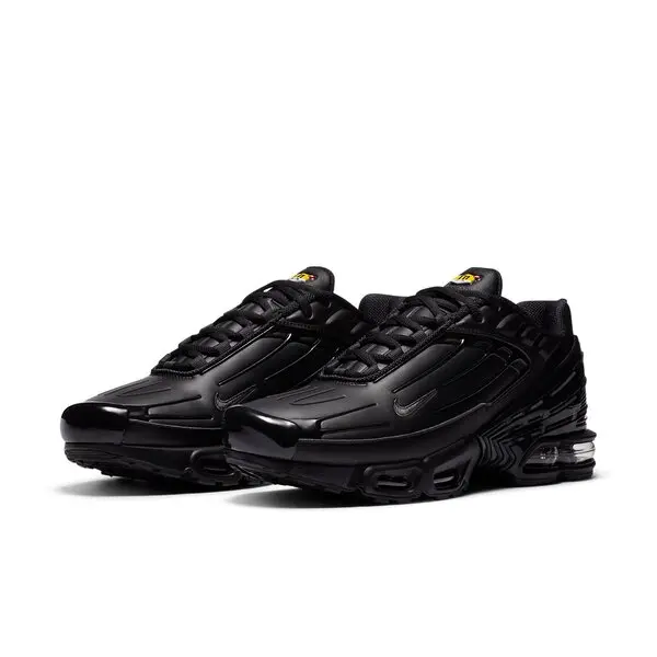 Nike Max Plus 3 Leather "triple " Sneakers - Black