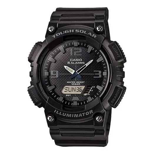 Casio Analog-digital Watch With Solar Power - Black