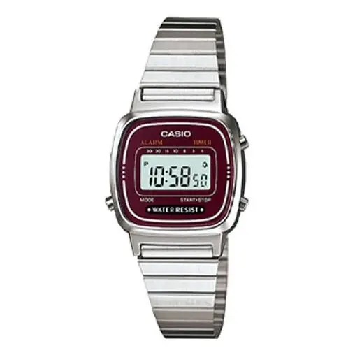 Casio Digital Watch - Wine Red