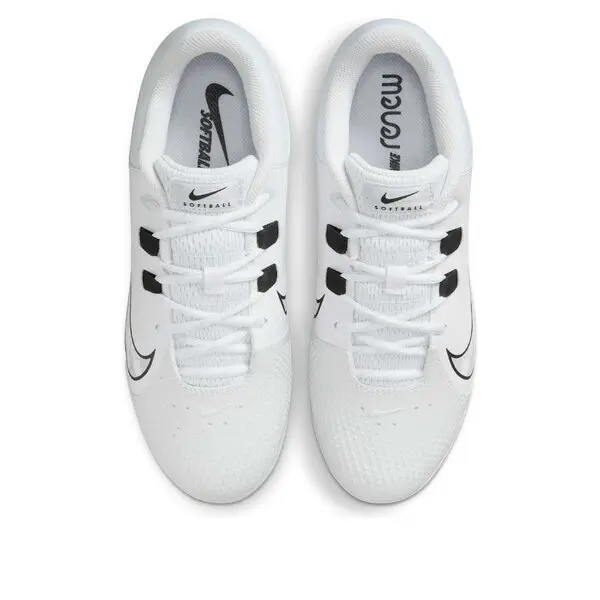 Nike Hyperdiamond 4 Pro Athletic Cleats - White/black/wolf Grey