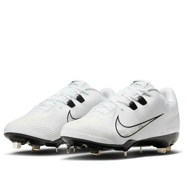 Nike Hyperdiamond 4 Pro Athletic Cleats - White/black/wolf Grey