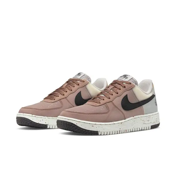 Nike Force 1 Crater 'move To Zero Archaeo Brown' Sneakers - Brown/white