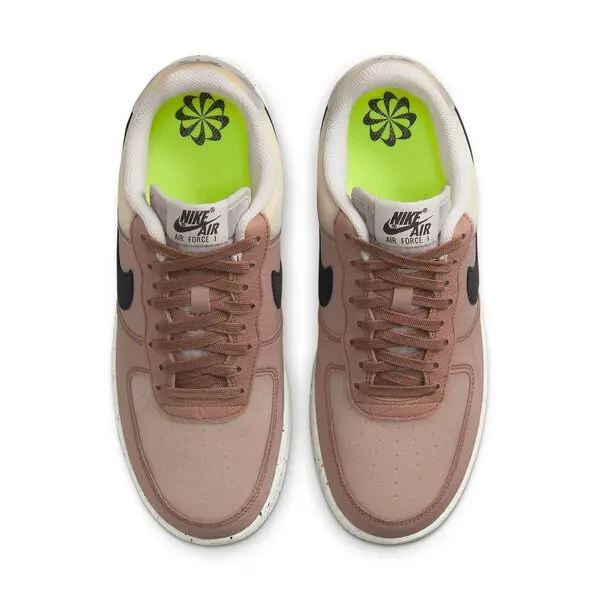 Nike Force 1 Crater 'move To Zero Archaeo Brown' Sneakers - Brown/white