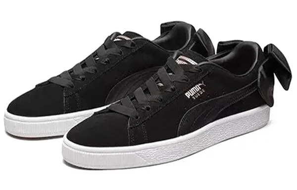 PUMA Suede Bow Sneaker - Black