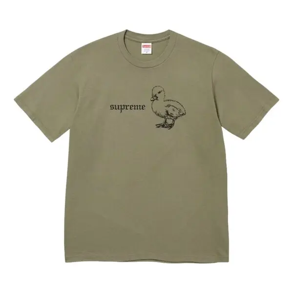 Supreme Ss26 Duck T-shirt - Light Olive