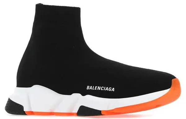 Balenciaga Speed 1.0 Sneakers - Black/white/orange