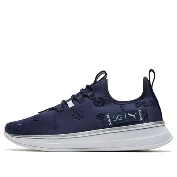 PUMA Sg X Runner Embroidery "peacoat" Low Top Sneakers