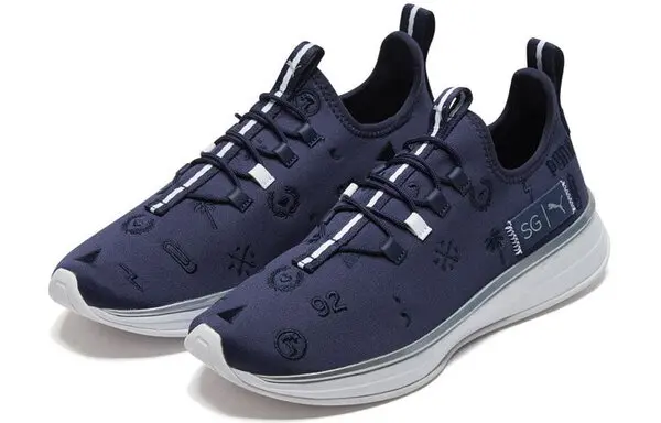 PUMA Sg X Runner Embroidery "peacoat" Low Top Sneakers