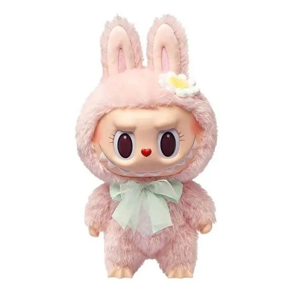 POP MART The Monsters Labubu Mokoko Close To Sweet Vinyl Plush Doll - Pink