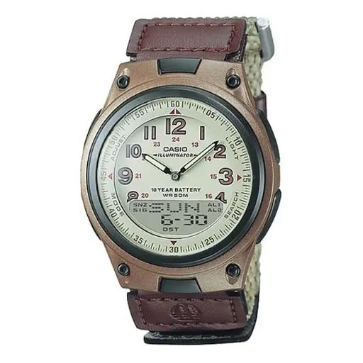 Casio Quartz Analog-digital Watch With Illuminator - Green