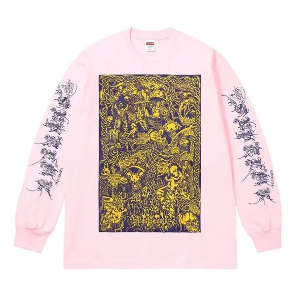 Supreme Ss26 Wombat L/s T-shirt - Light Pink