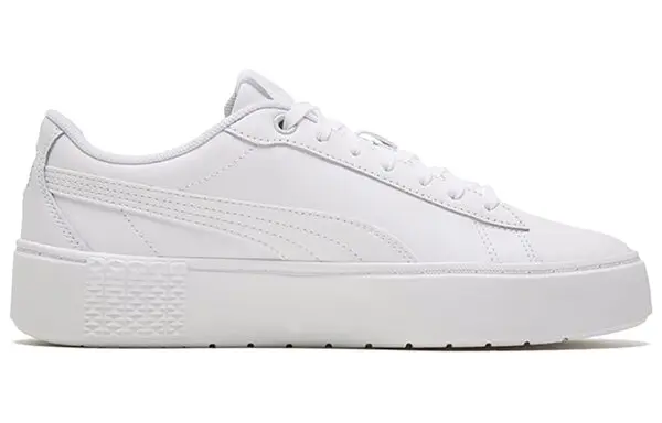 PUMA Smash Platform V2 Sneakers - White/silver