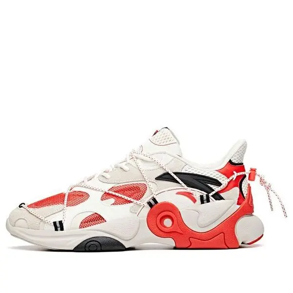ANTA Split Low Sneakers - White/red/black