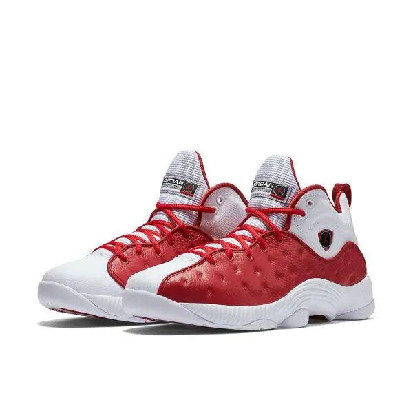 JORDAN Jumpman Team 2 High Top Sneakers - White/red