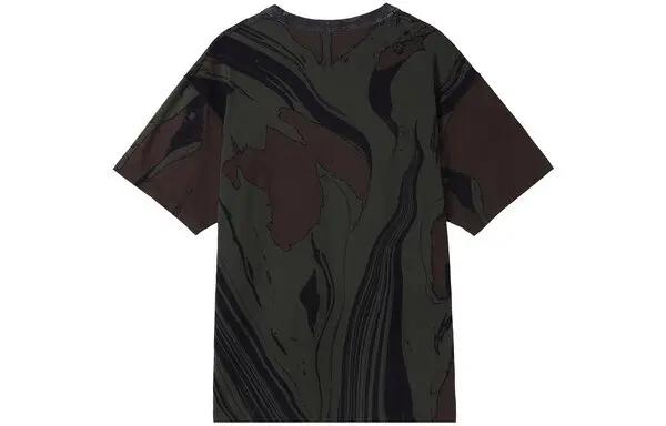 Nike Series Colorblock Round Neck Short Sleeve Black T-shirt - Default Color