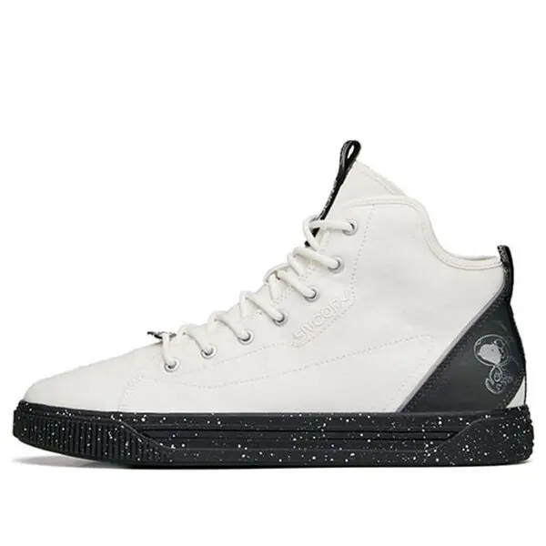 ANTA X Snoopy High Top Sneakers - White/black