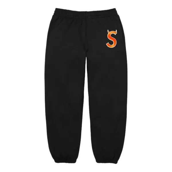 Supreme Ss26 Devil Logo Sweatpant - Black