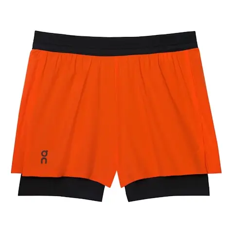 On 3 Performance 2/1 Shorts - Black/orange