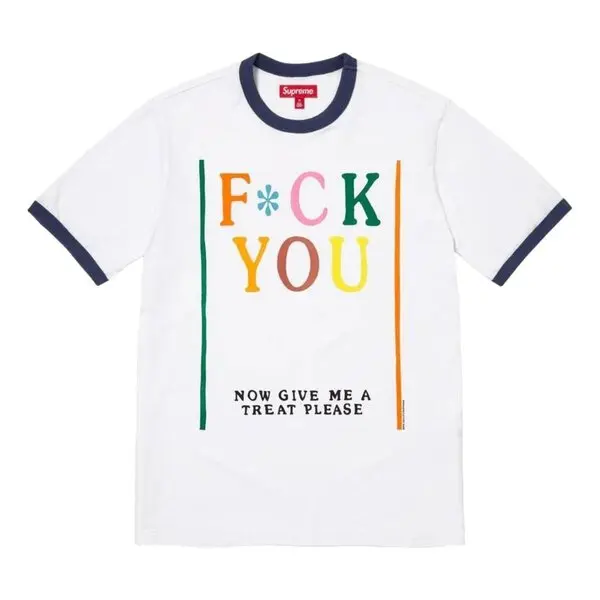 Supreme X Mike Kelley Ss26 Ringer T-shirt - White