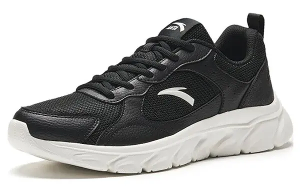 ANTA Athletic Lace-up Sneakers - Black/white