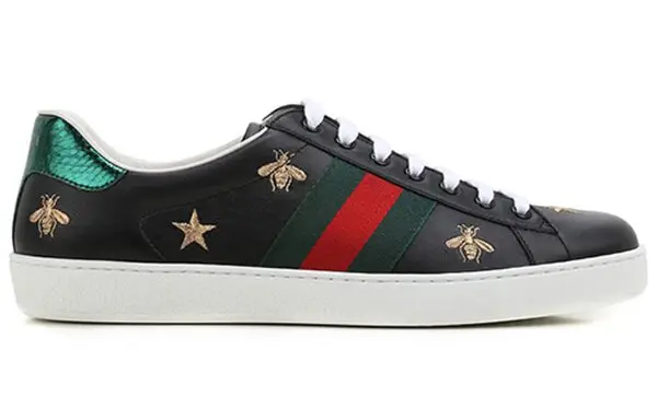 Gucci Ace Embroidered Bees And Stars Sneakers