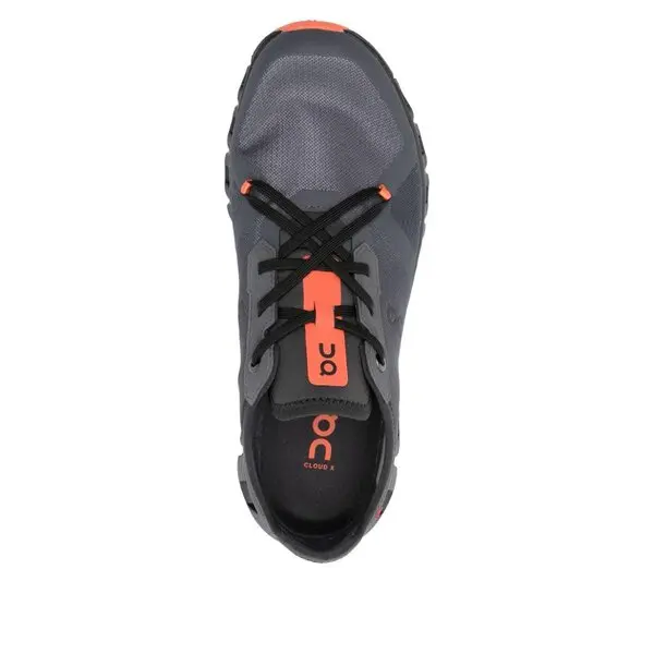 On Cloud X 3 Athletic Sneakers - Grey/orange