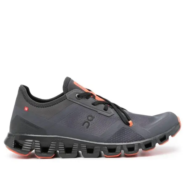 On Cloud X 3 Athletic Sneakers - Grey/orange