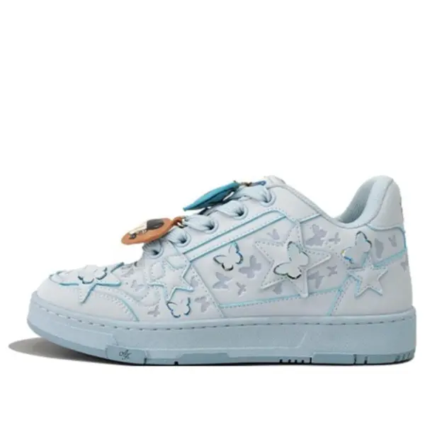 KAALIXTO X Newmasus Skateboarding Low Top Sneakers - Blue/grey