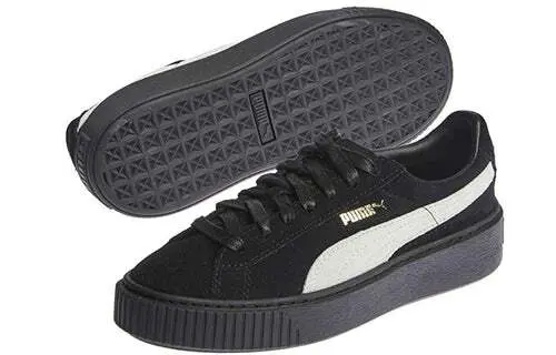 PUMA Suede Platform Sneakers - Black/white