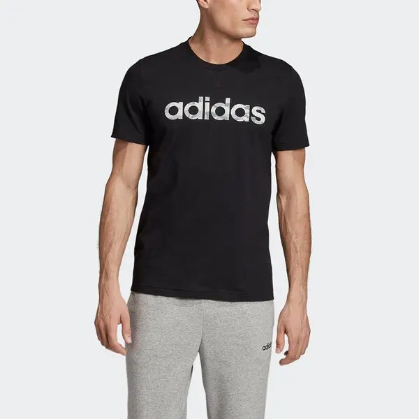 Adidas E Camo Lin Tee Training Sports Round Neck Short Sleeve