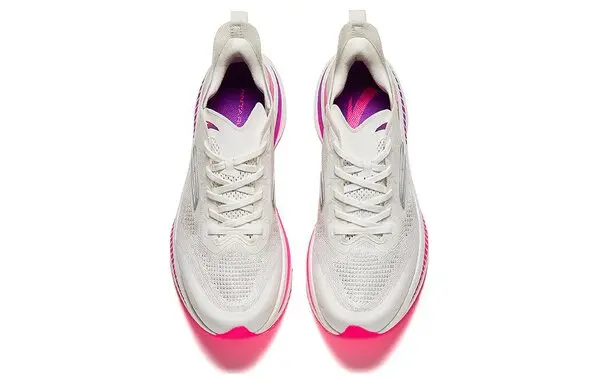 ANTA Horsepower Athletic Sneakers - White/pink
