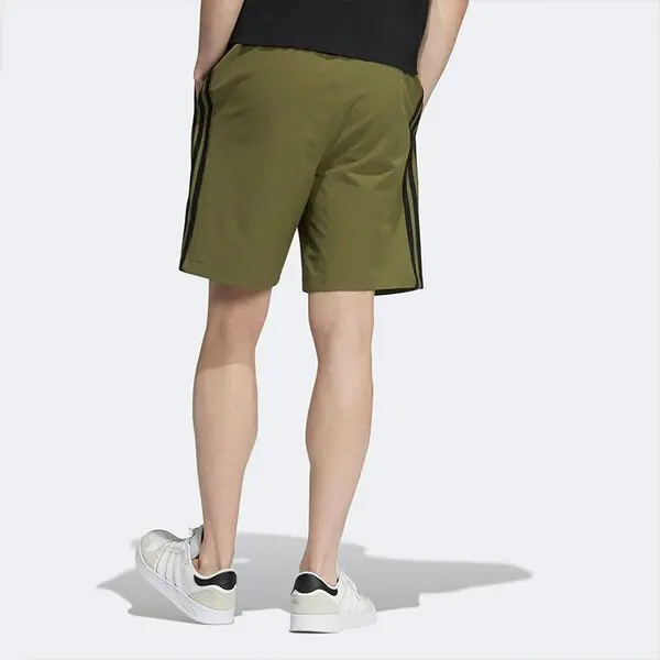Adidas Neo Logo Micro Mark Stripe Casual Woven Shorts - Multi-color