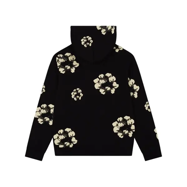DENIM TEARS X Cactus Plant Flea Market Cotton Wreath Hoodie - Black