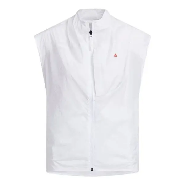 Adidas Lightweight Full-zip Wind Vest - White