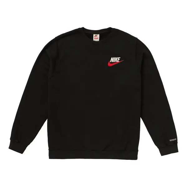 Supreme Fw18 X Nike Crewneck Pullover - Black